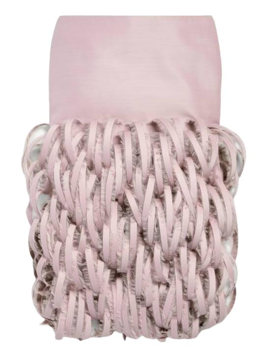BALENCIAGA Balenciaga Embroidered Feather Pencil Skirt